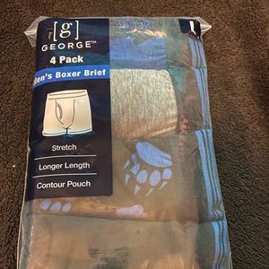 George | Underwear & Socks | New Men George 4 Pack Boxer Briefs Size L ...